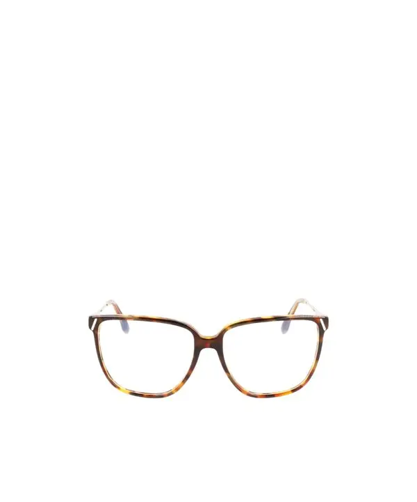 Victoria Beckham Tortoiseshell-effect Square Frame Eyeglasses - Multicolor