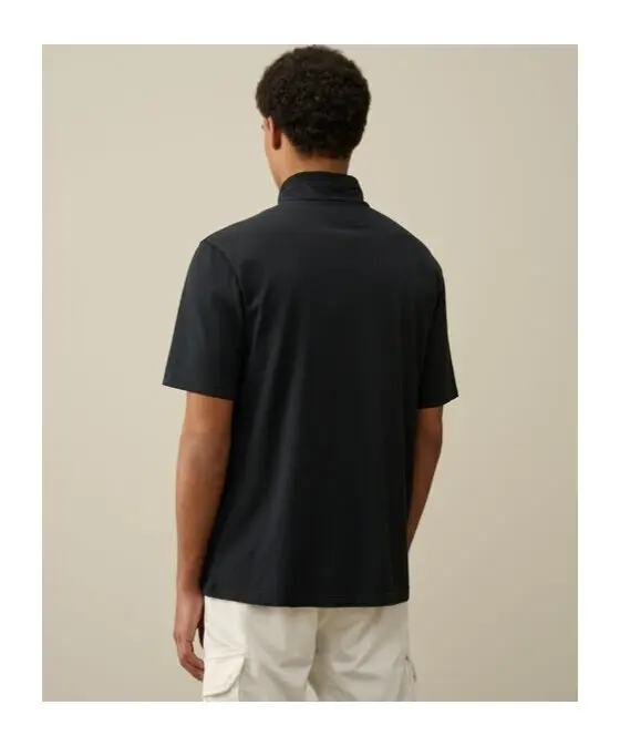 C.P. COMPANY Logo-patch Piqué Polo Shirt