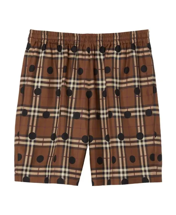 Burberry Vintage Checked Straight Hem Shorts