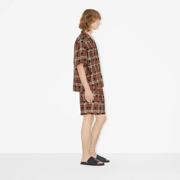 Burberry Vintage Checked Straight Hem Shorts