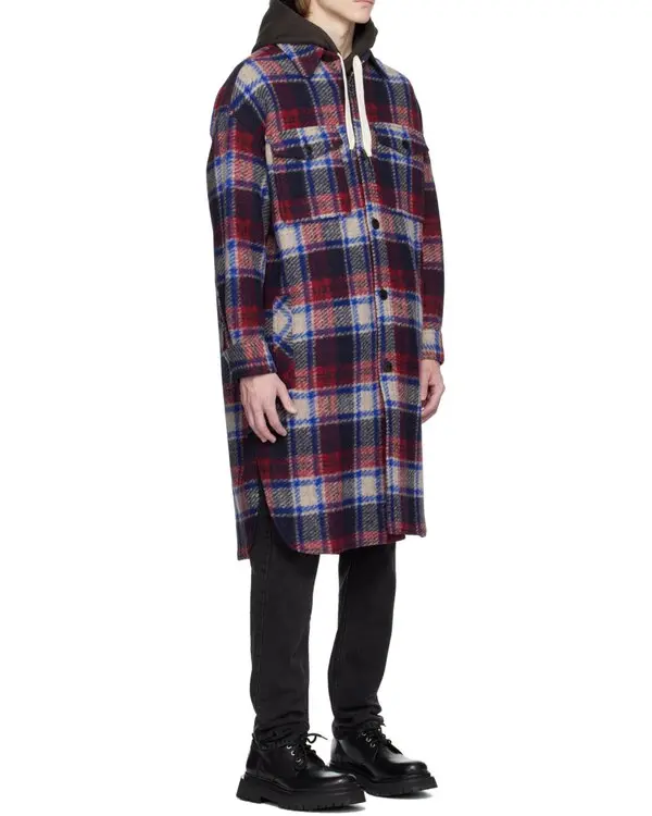 Isabel Marant Étoile Kotajo Checked Long Sleeve Coat