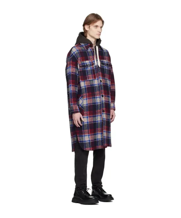 Isabel Marant Étoile Kotajo Checked Long Sleeve Coat
