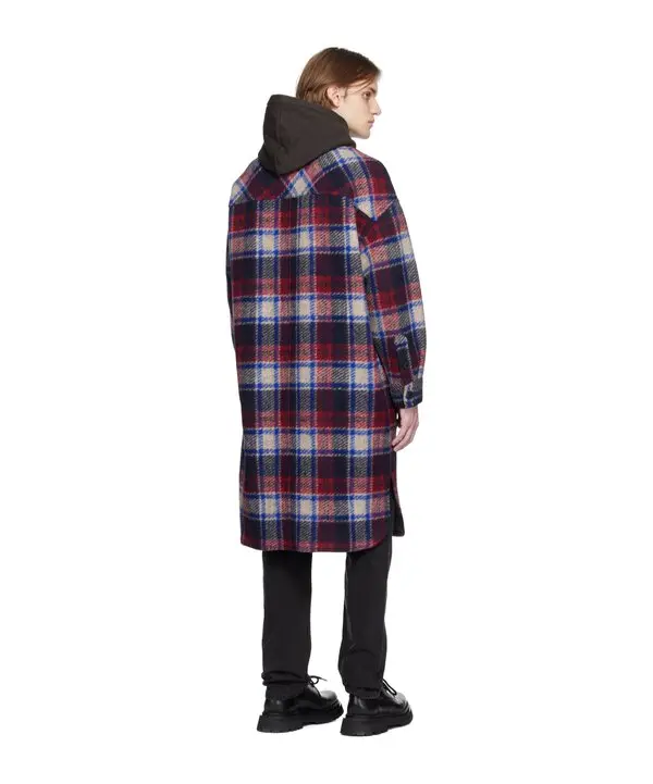 Isabel Marant Étoile Kotajo Checked Long Sleeve Coat