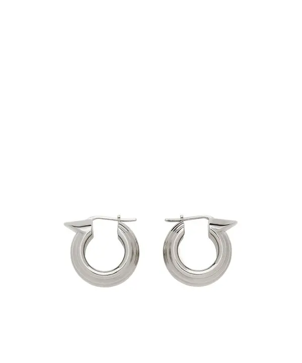 FERRAGAMO Ring Hoop Earrings - Gray
