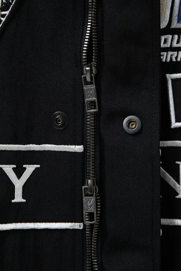 WOOYOUNGMI Long-sleeved Zipper Jacket With Patches