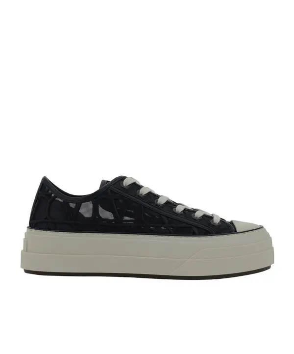 Valentino Garavani Toile Iconograph Totaloop Lace-up Sneakers