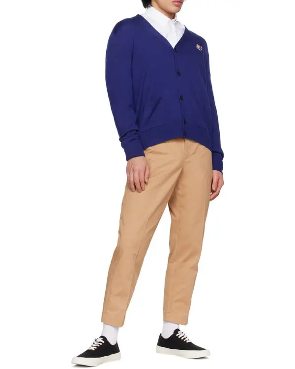 Maison Kitsuné Straight-leg Cropped Tailored Trousers