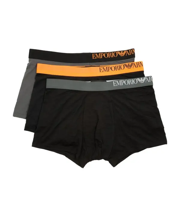 Emporio Armani Logo Underwear 3-piece Pack - Black