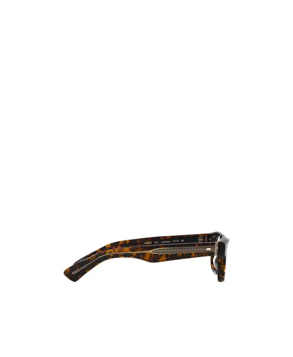 Oliver Spencer Tortoiseshell Effect Rectangle Frame Eyeglasses