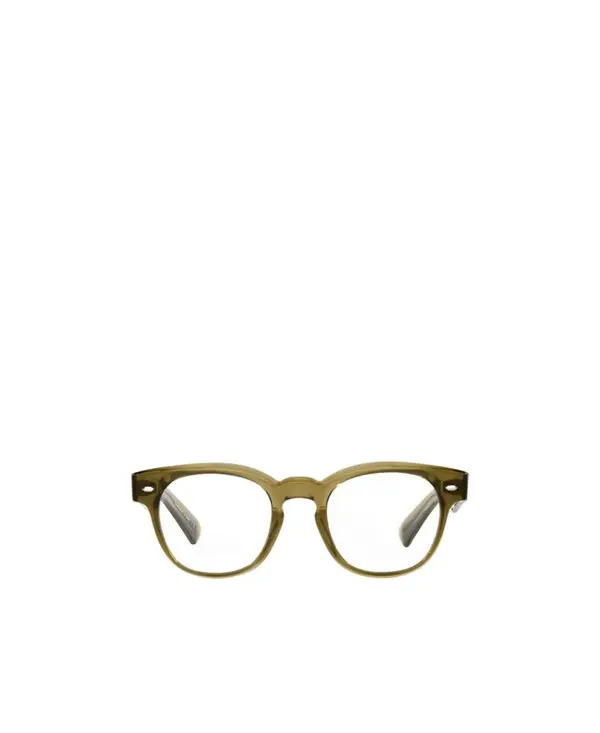 Oliver Spencer Allenby Transparent Frame Eyeglasses - Green