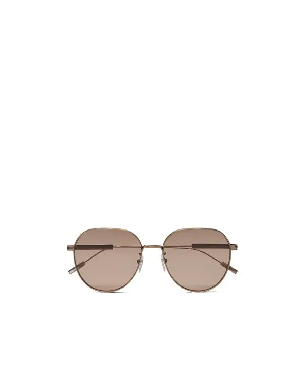Zegna Retro Metal Sunglasses - Nude