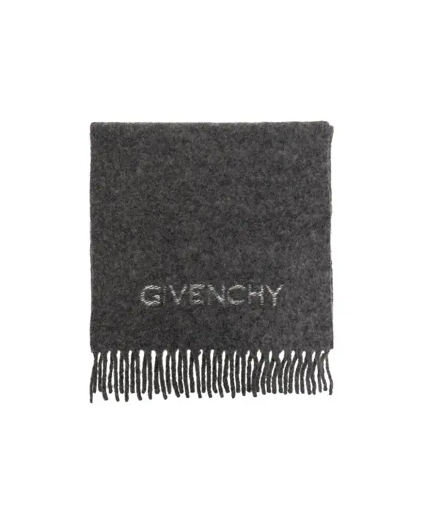 Givenchy Logo Scarf - Black