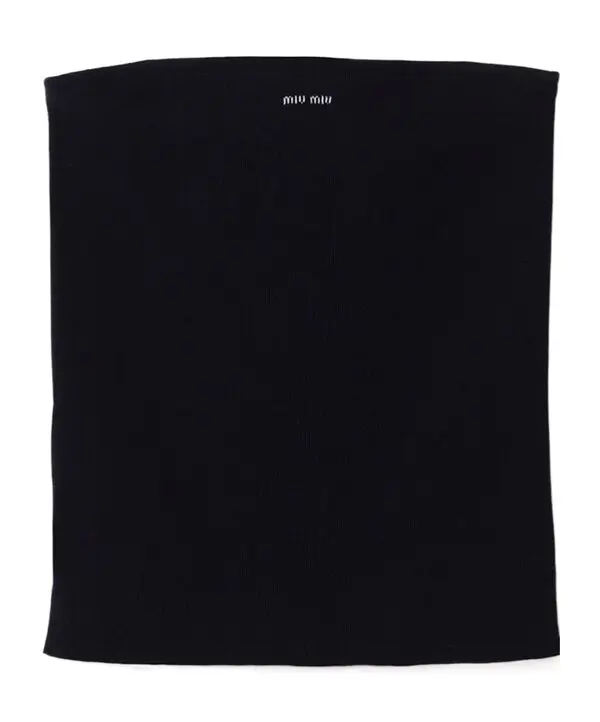 Miu Miu Cotton Knit Tube Top