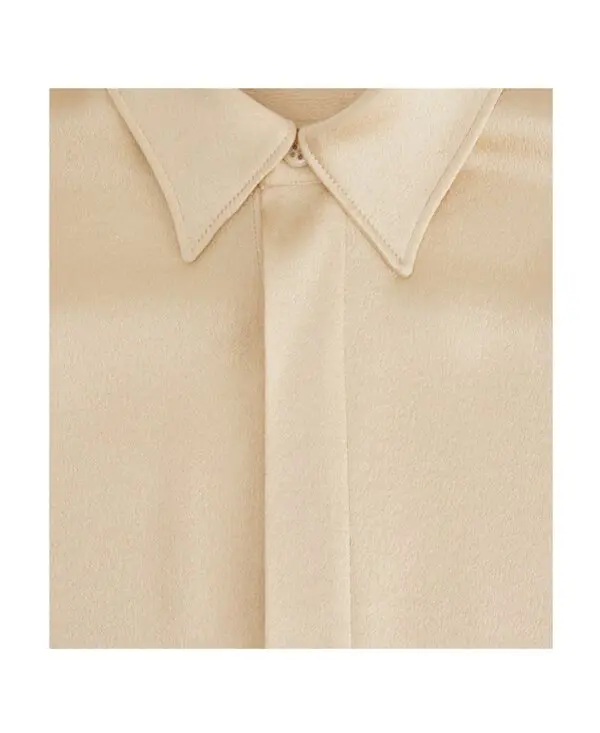 AMI Paris Silk Finish Long-sleeve Shirt