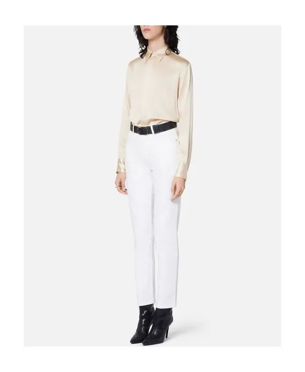 AMI Paris Silk Finish Long-sleeve Shirt