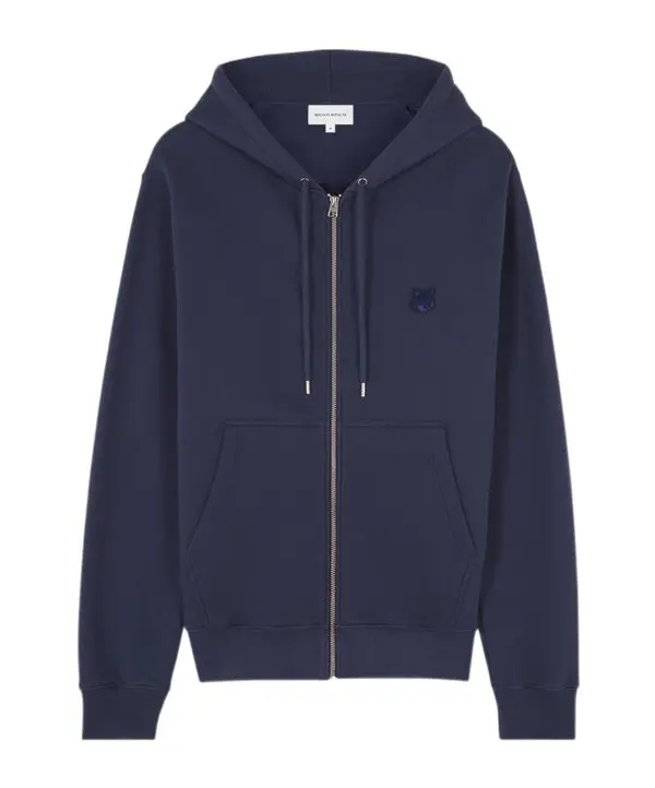 Maison Kitsuné Bold Fox Head Patch Zipped Hoodie