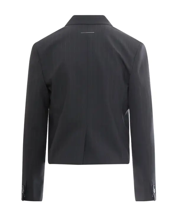 MAISON MARGIELA Single Breasted Striped Blazer