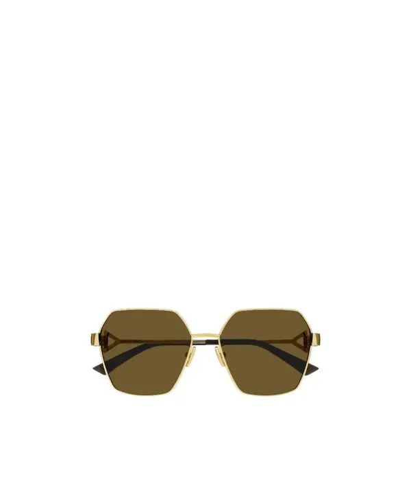 Bottega Veneta Geometric Frame Sunglasses - Green
