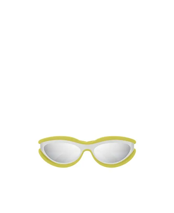 Bottega Veneta Geometric Frame Sunglasses - White