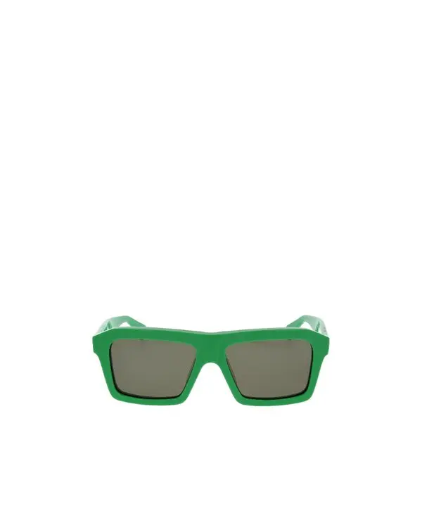 Bottega Veneta Rectangle Frame Sunglasses - Green