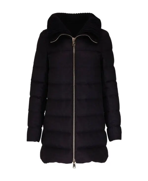Herno Logo Long-sleeved Down Jacket