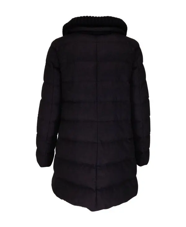 Herno Logo Long-sleeved Down Jacket