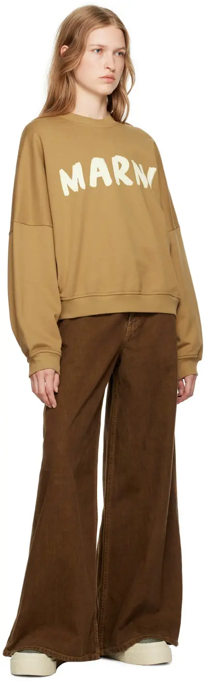 Marni Logo Printed Crewneck Sweatshirt