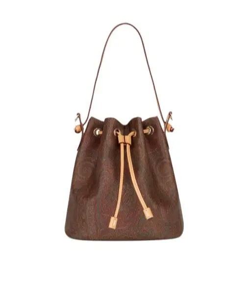 Etro Paisley Jacquard Cotton Bucket Bag