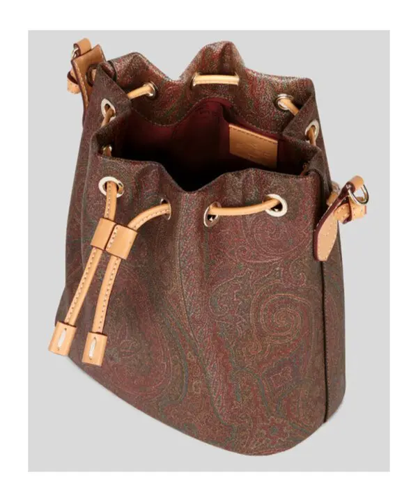Etro Paisley Jacquard Cotton Bucket Bag