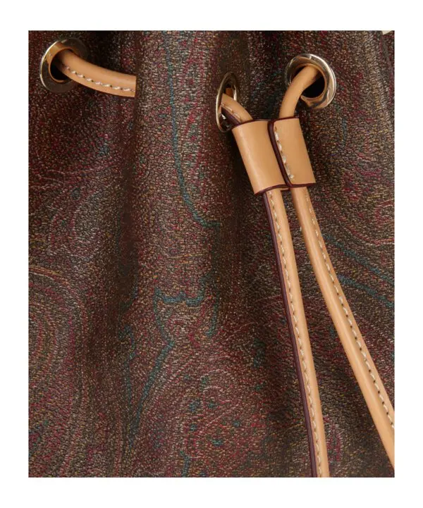 Etro Paisley Jacquard Cotton Bucket Bag