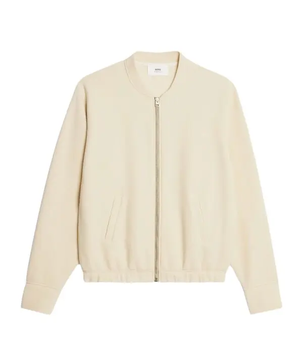 Ami Zip Up Bomber Jacket