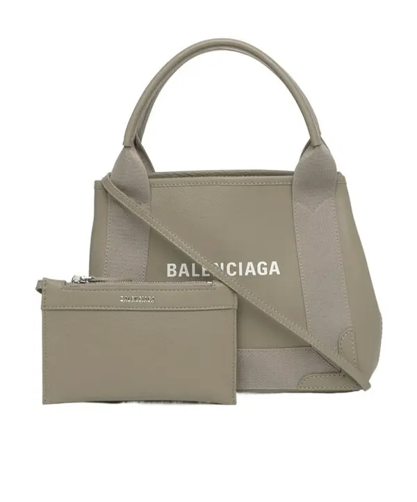 Balenciaga Logo Stitching Shoulder Bag With Pouch