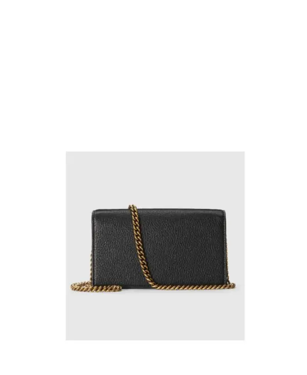 Gucci Interlocking G Wallet On Chain - Black