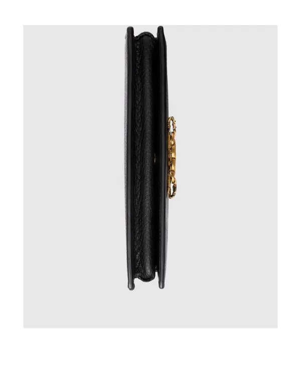 Gucci Interlocking G Wallet On Chain - Black