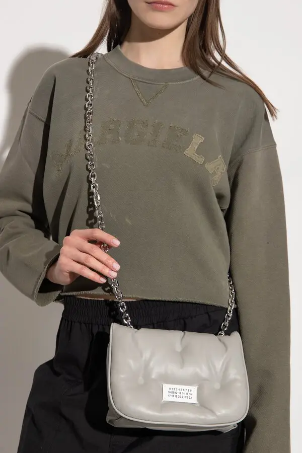 MAISON MARGIELA Glam Slam Quilted Messenger Bag - Nude