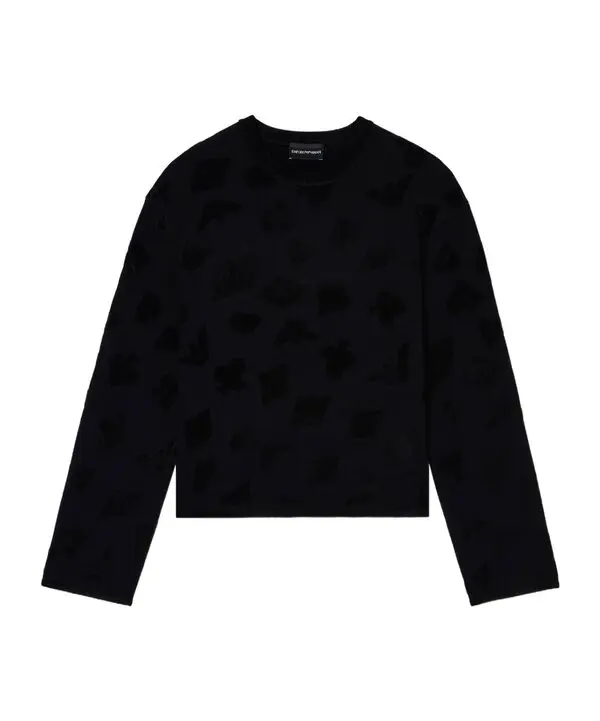 Emporio Armani All-over Jacquard Crewneck Jumper