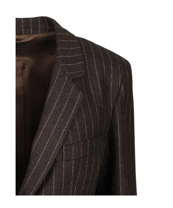 BLAZÉ MILANO Akira Single-breasted Pinstripe Blazer
