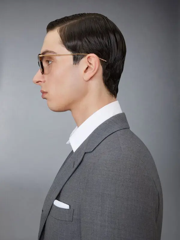 Thom Browne Rectangular Frame Eyeglasses