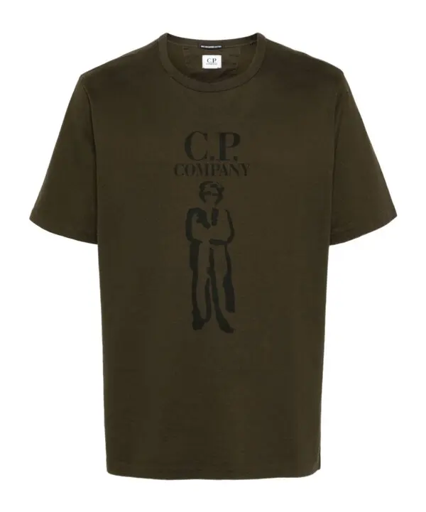 C.P. COMPANY Logo-print Cotton T-shirt