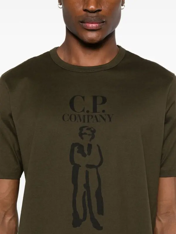 C.P. COMPANY Logo-print Cotton T-shirt