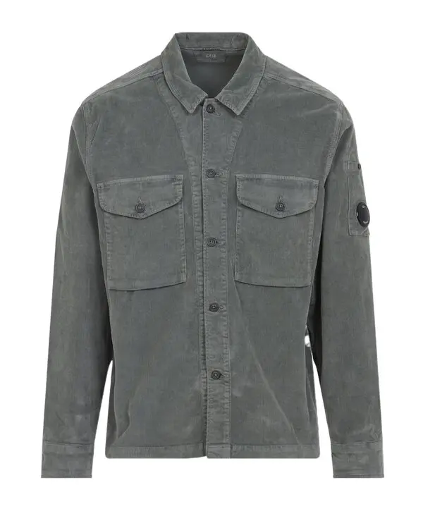 C.P. COMPANY Corduroy Overshirt - Gray