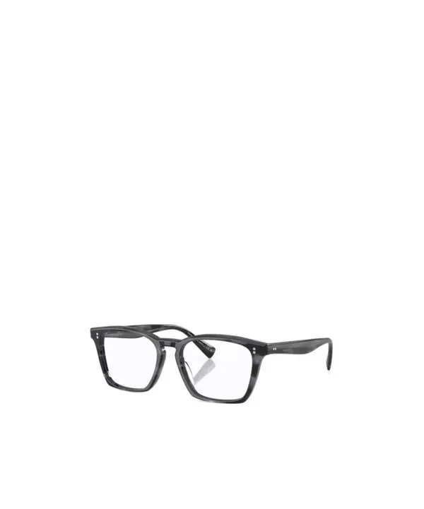 Oliver Spencer Geometric Eyeglasses - Dark Blue Smoke