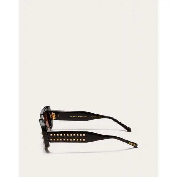 Valentino Garavani Rectangular Frame Sunglasses With Studded Temples