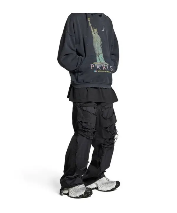 Balenciaga Liberty Destroyed Oversized Hoodie