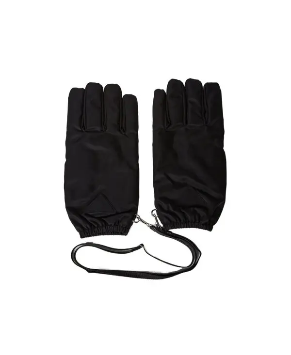 Prada Logo Gloves - Black
