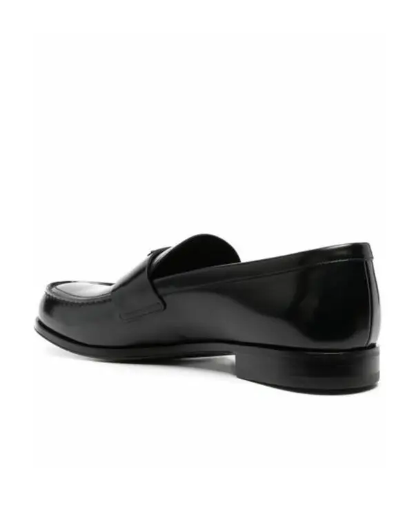 Prada Logo Loafers - Black