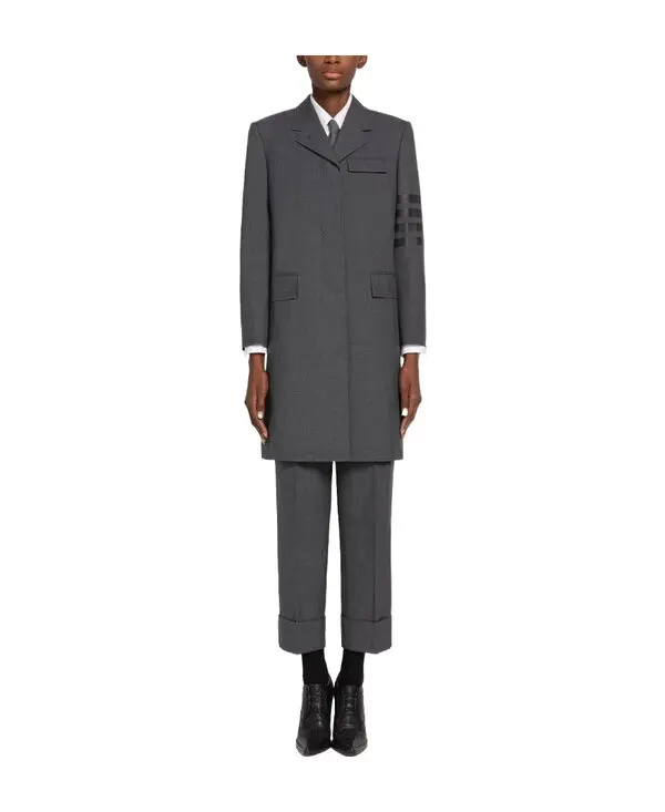 Thom Browne 4-bar Stripe Wool Coat