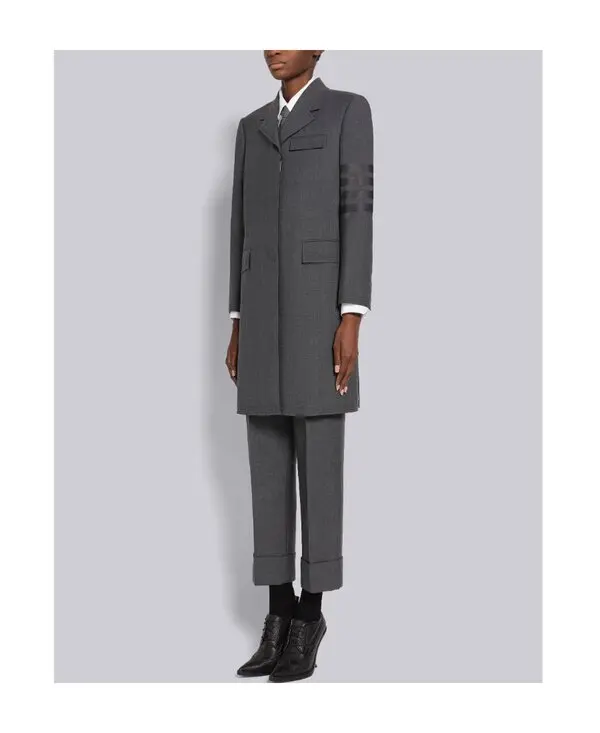 Thom Browne 4-bar Stripe Wool Coat