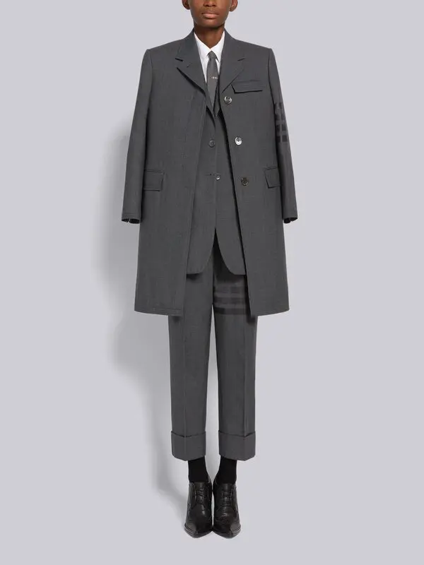 Thom Browne 4-bar Stripe Wool Coat