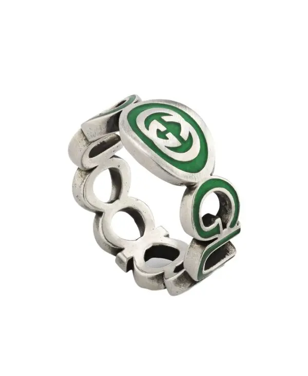 Gucci Logo Ring - Gray